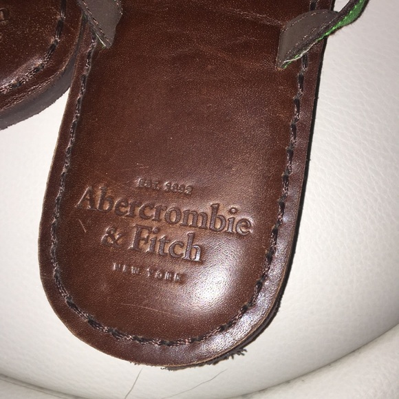 Abercrombie & Fitch | Shoes | Green Bow Leather Flip Flops | Poshmark